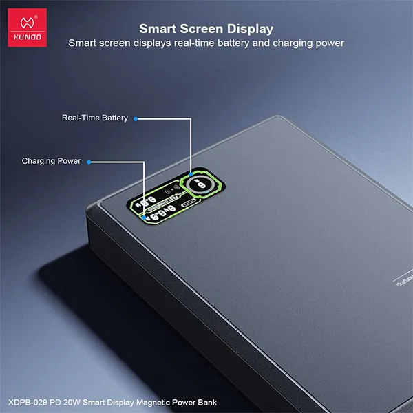 XUNDD XDPB-029 PD 20W Smart Display Magnetic Power Bank price in ...